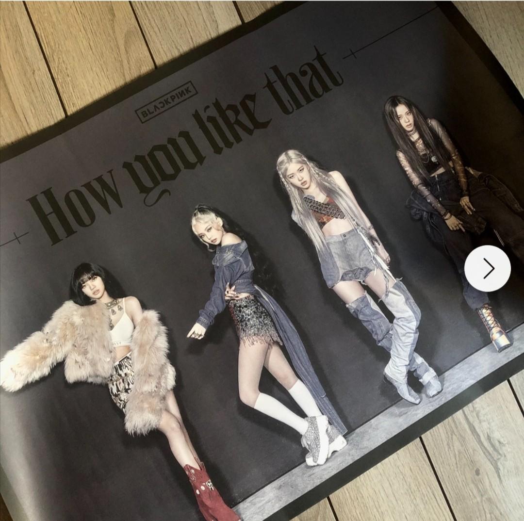 Blackpink hylt Official First Pressed Poster, Hobbies & Toys ...