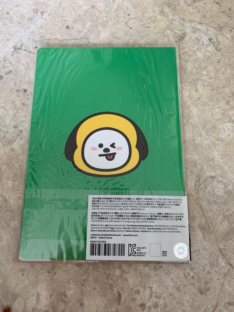 BT21 SHOOKY & CHIMMY NOTEBOOK, Hobbies & Toys, Memorabilia ...