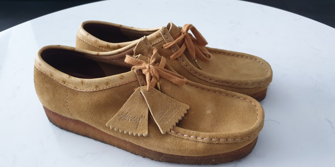 Clarks X Stussy collab wallabees, Men's Fashion, Footwear, Sneakers on ...