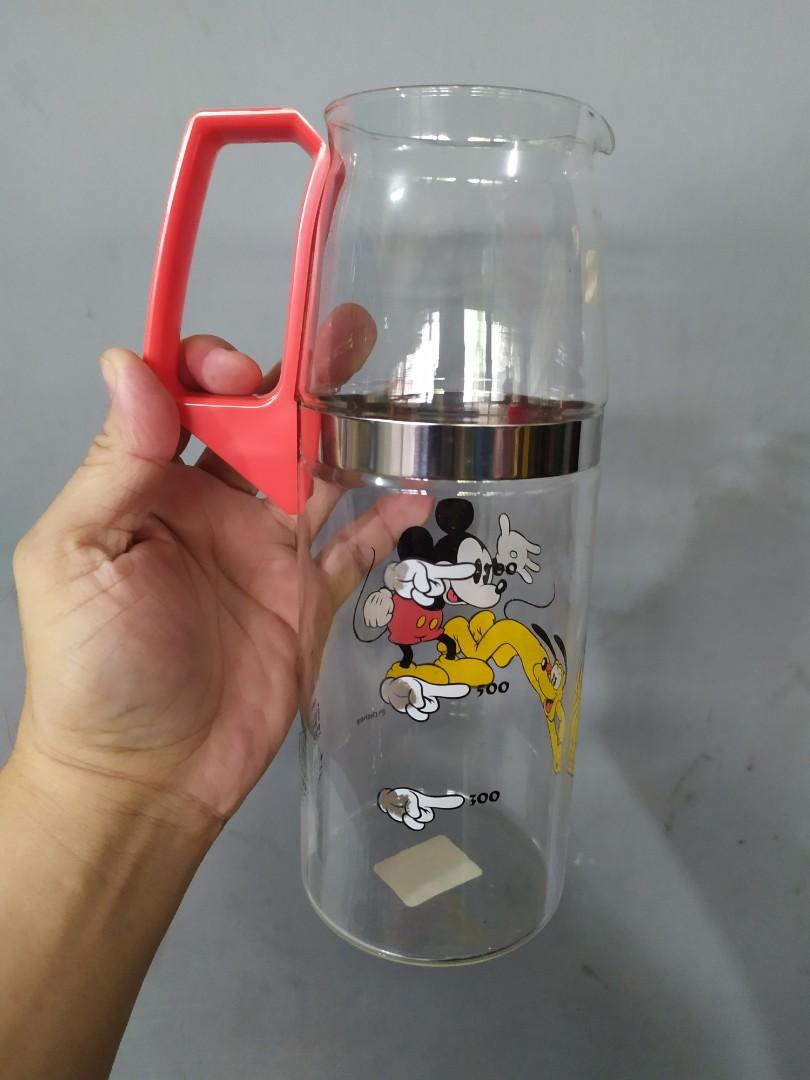 Disney mickey mouse pitcher iwaki pyrex japan, Furniture & Home Living ...
