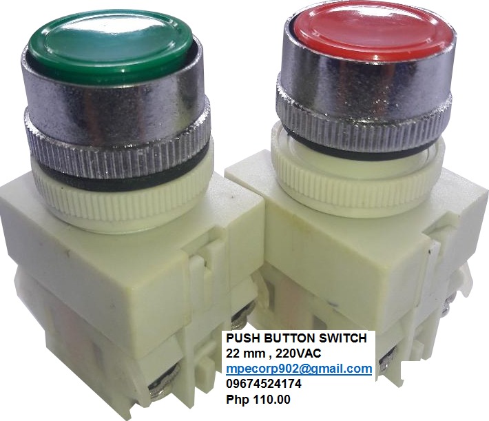 ELECTRICAL PUSH BUTTON SWITCHES 10A 230VAC, Commercial & Industrial ...