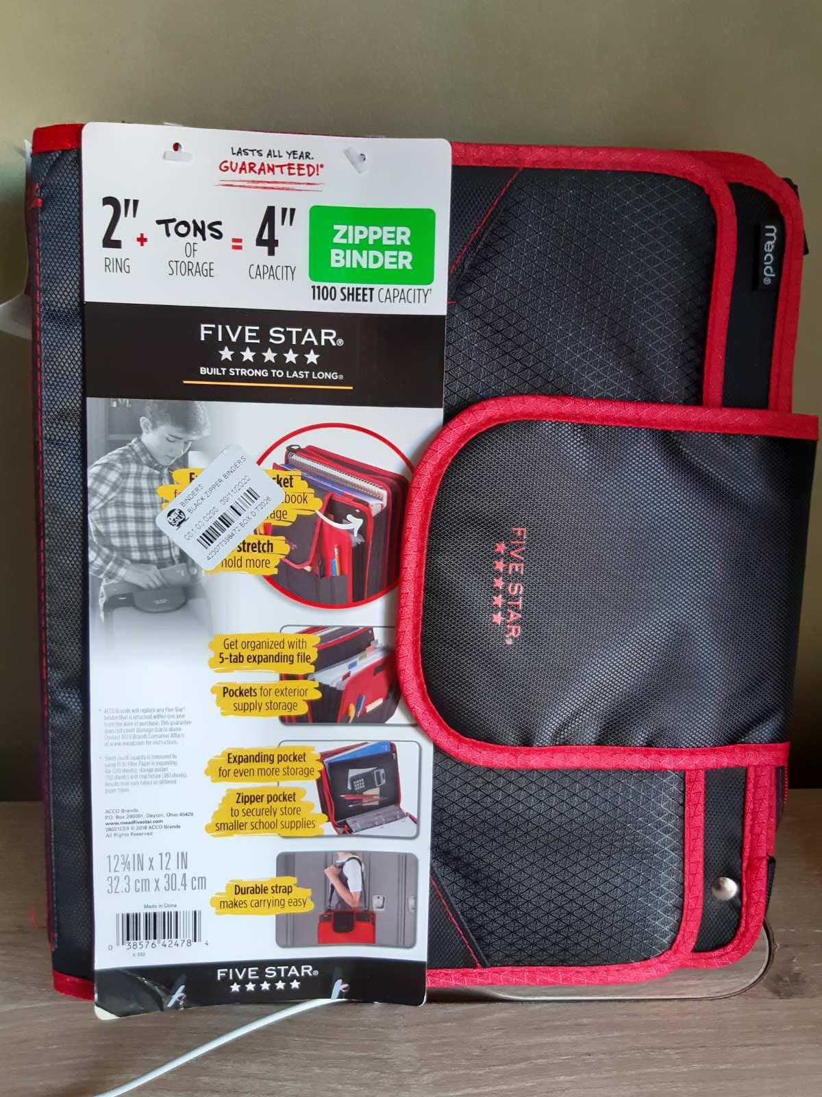 Five Star Mead Zipper Binder, Everything Else, Others on Carousell