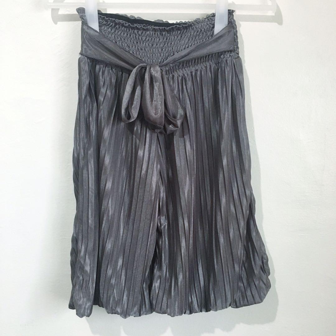 Girls’ Gray Garterized Knee-Length Shorts (9 - 11 years old) - Casual ...