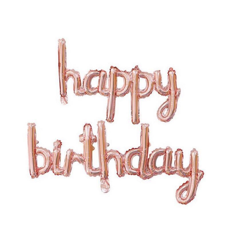 Happy birthday cursive balloons (16”), Hobbies & Toys, Stationary ...