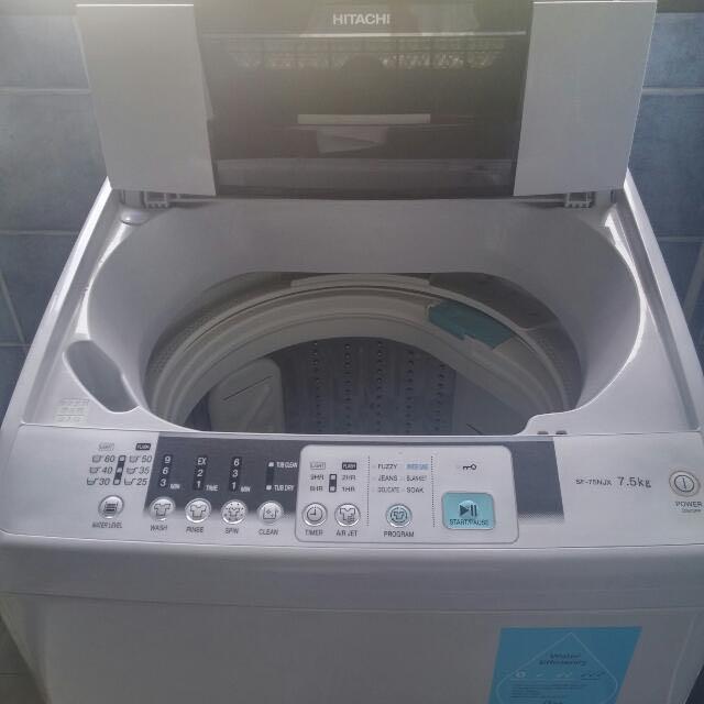 Hitachi Top Load 7.5kg Washer Model: SF-75NJX, TV & Home Appliances ...