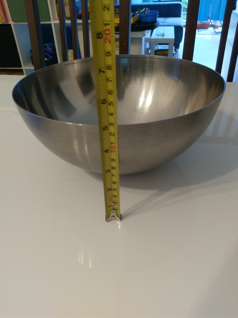 IKEA stainless steel bowl 28cm, Furniture & Home Living, Kitchenware ...