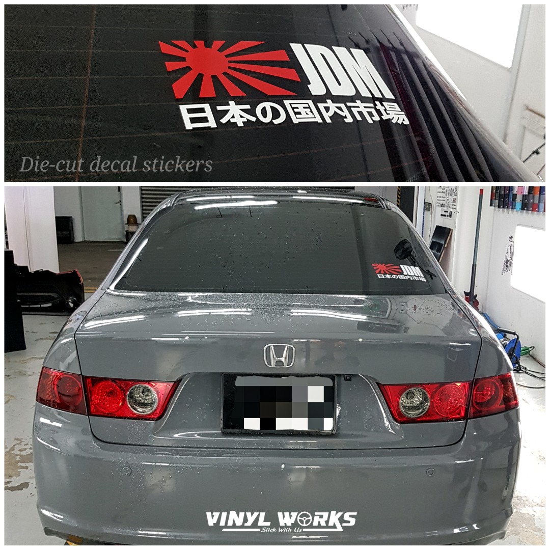 JDM sticker Decal, Car Accessories, Accessories on Carousell