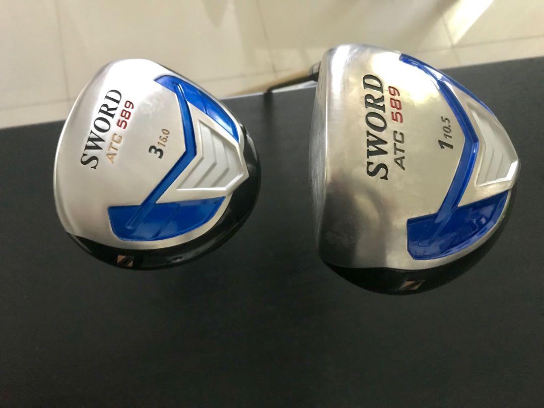 Katana Sword ATC 589 (2014/15 model) Driver loft 10.5 & wood 3 loft 16 ...