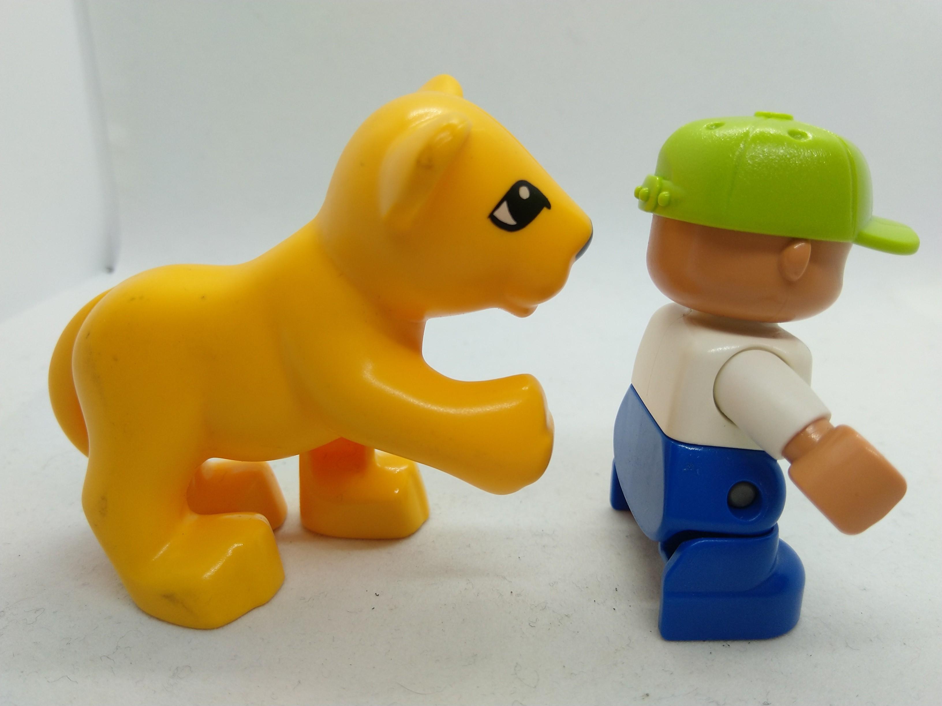 LEGO Duplo Minifigures - Little boy & Lion Cub, Hobbies & Toys, Toys ...