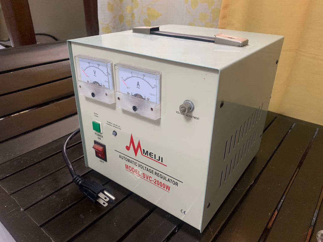 Meiji Automatic Voltage Regulator Model SVC 2000W, TV & Home Appliances ...