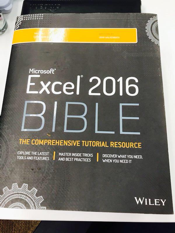 Microsoft Excel 2016 Bible, Computers & Tech, Office & Business ...