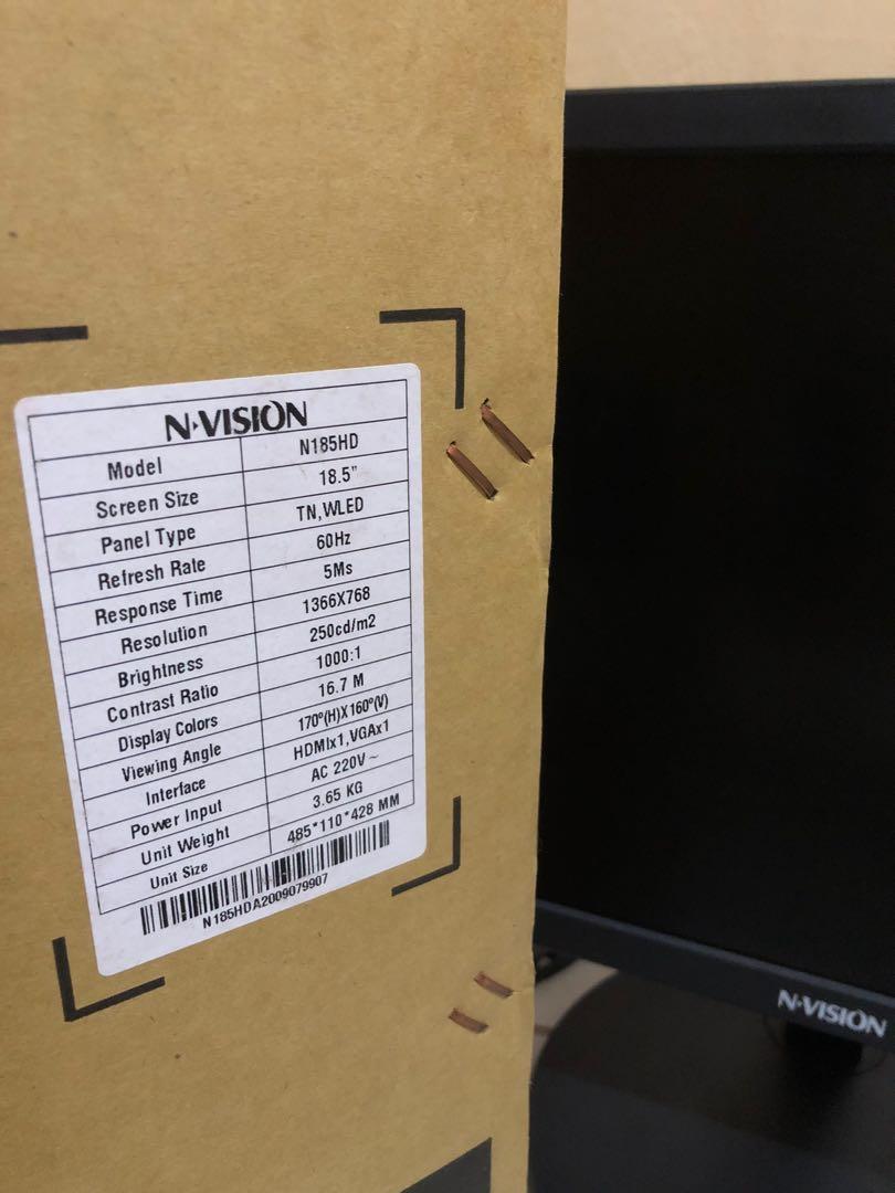 Nvision Desktop Monitor, Computers & Tech, Parts & Accessories, Monitor ...