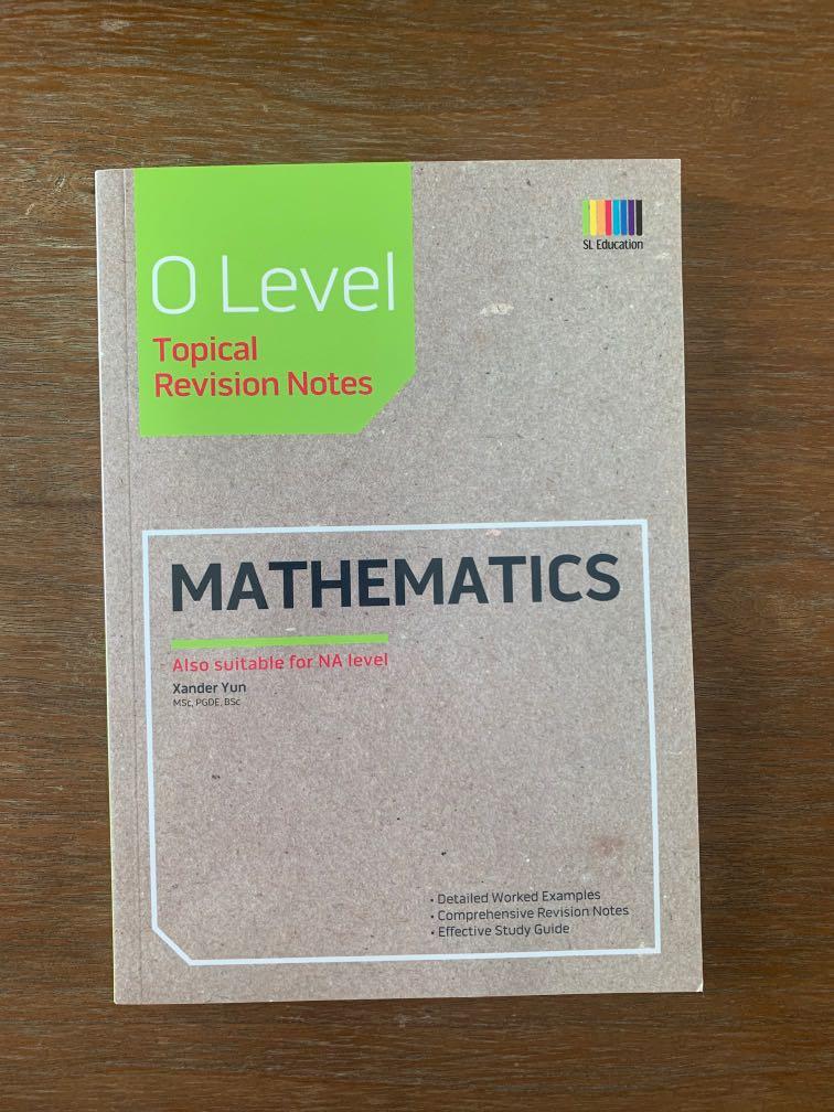 Olvl math revision notes, Hobbies & Toys, Books & Magazines, Assessment ...