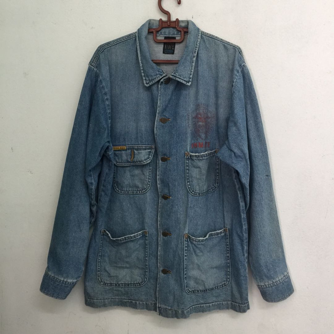 Prison blues Denim Jacket made in USA, Men's Fashion, Coats, Jackets ...