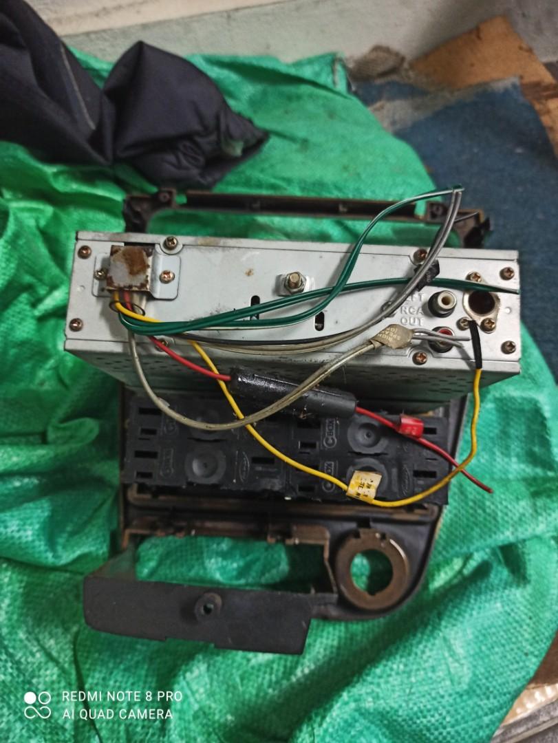Proton wira radio casing with radio/cassette casing, Auto Accessories ...