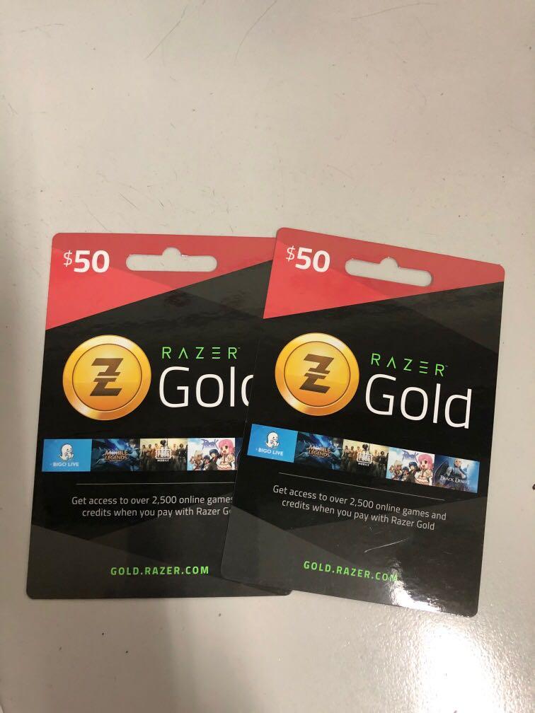 Razer gold cards, Tickets & Vouchers, Vouchers on Carousell
