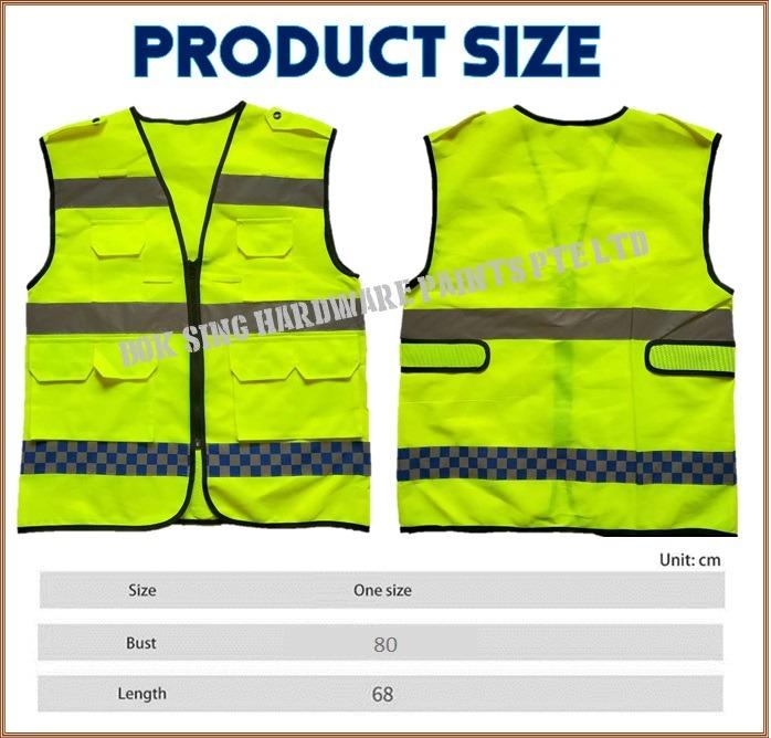 REFLECTIVE CHECKER SAFETY VEST W/ POCKET, Everything Else on Carousell
