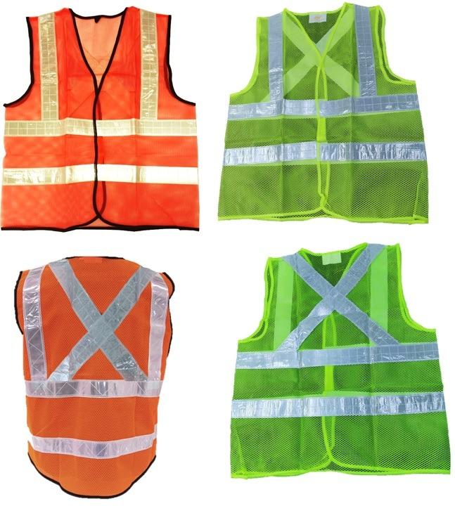 SAFETY VEST MESH REFLECTIVE CROSS BACK/ X BACK SAFETY VEST, Everything ...