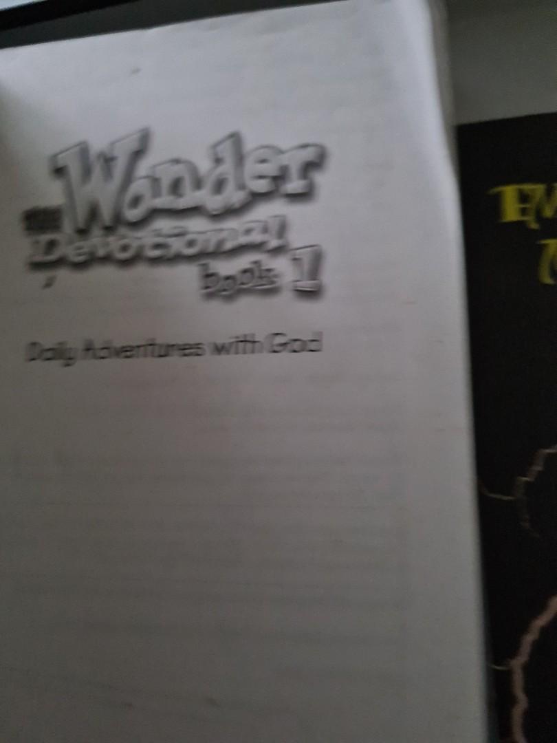The wonder devotional book 1 daily adventures with god (not new) but ...