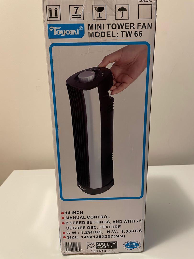 Toyomi Mini Desk Tower Fan TW66, Furniture & Home Living, Lighting ...