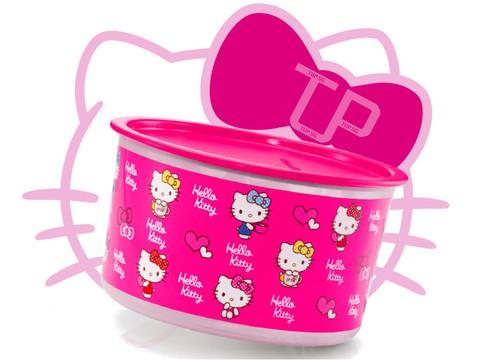 Tupperware x Sanrio Hello Kitty 2.1L One Touch Topper/ Container ...