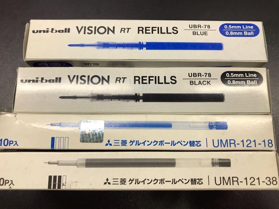 uni-ball Vision, Signo bit 筆芯, 書本 & 文具, 文具 - Carousell