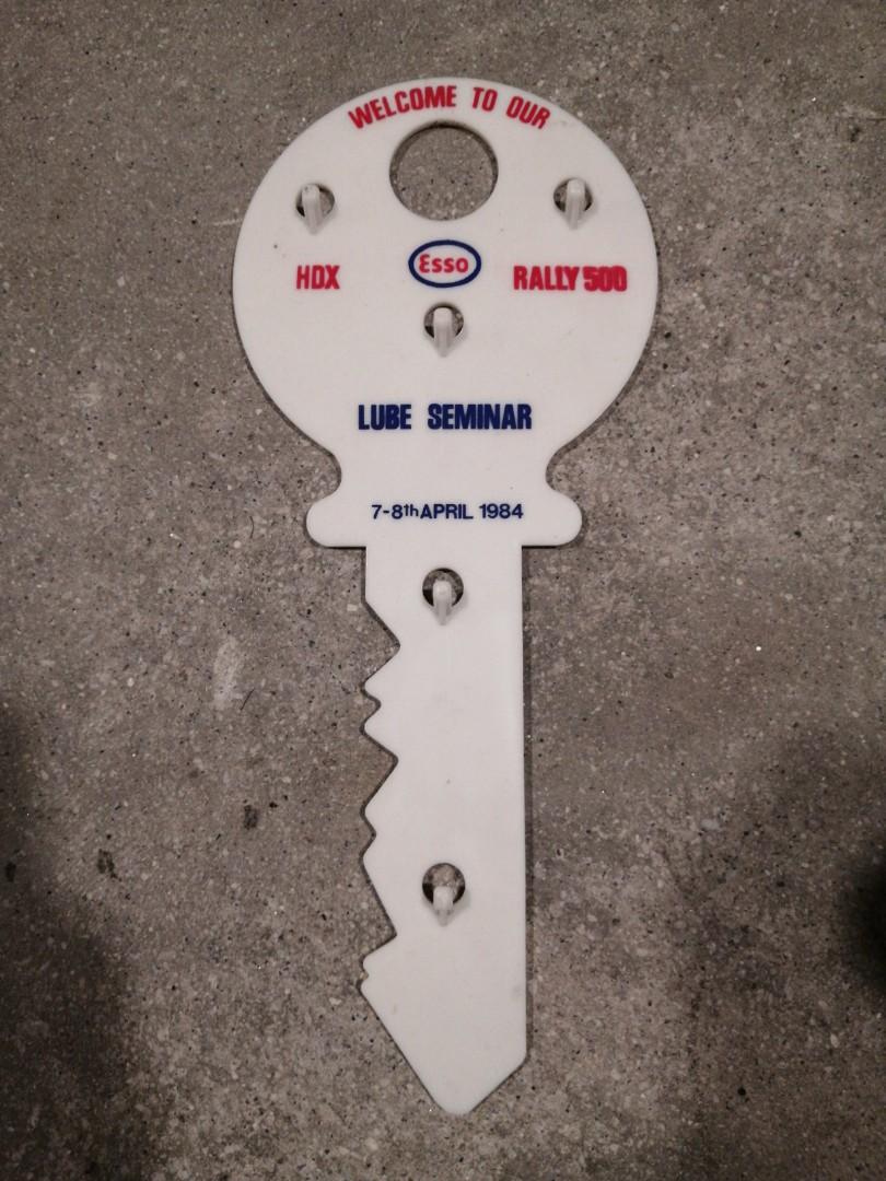 Vintage ESSO key shaped hanger 1984, Hobbies & Toys, Memorabilia ...