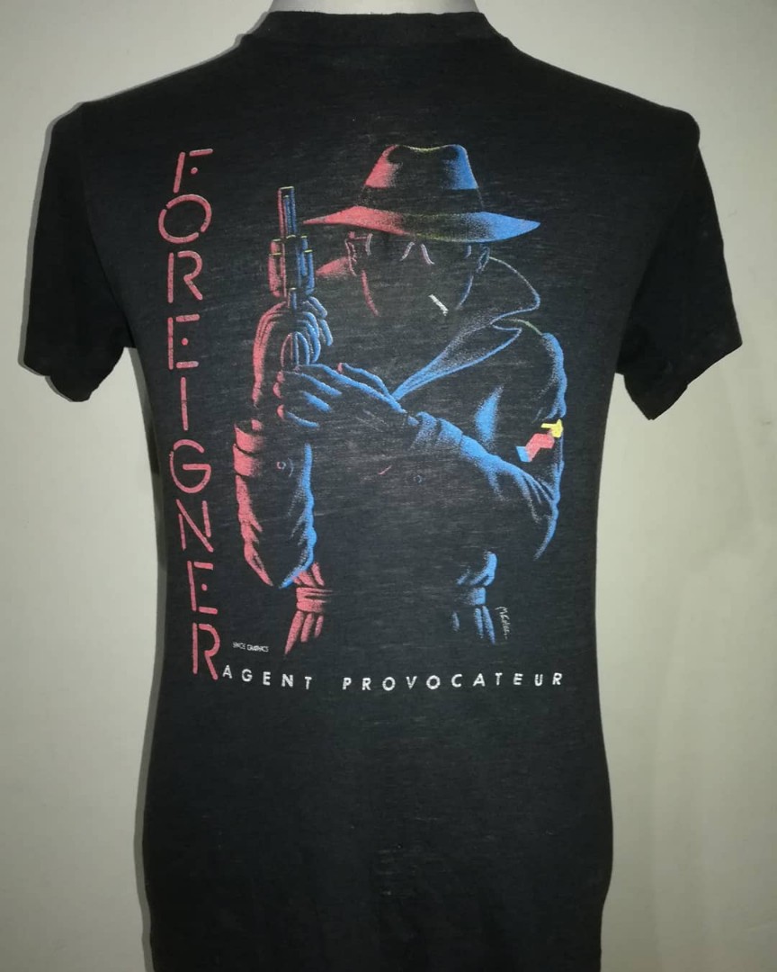 VTG 80s FOREIGNER TOUR TSHIRT, Men's Fashion, Tops & Sets, Tshirts ...