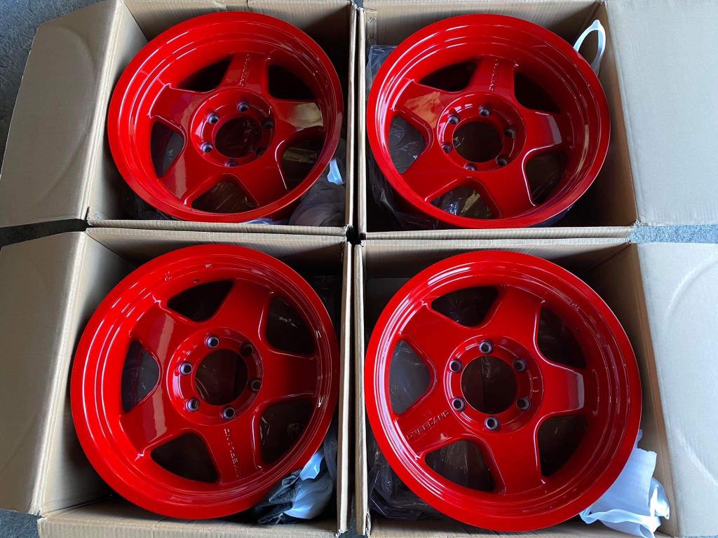 17" Overland Rebel Red Mags 6Holes pcd 139 Bnew, Car Parts ...