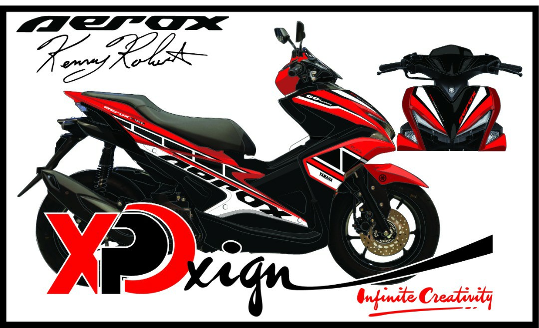 Aerox cover set, Motorcycles, Motorcycle Accessories on Carousell