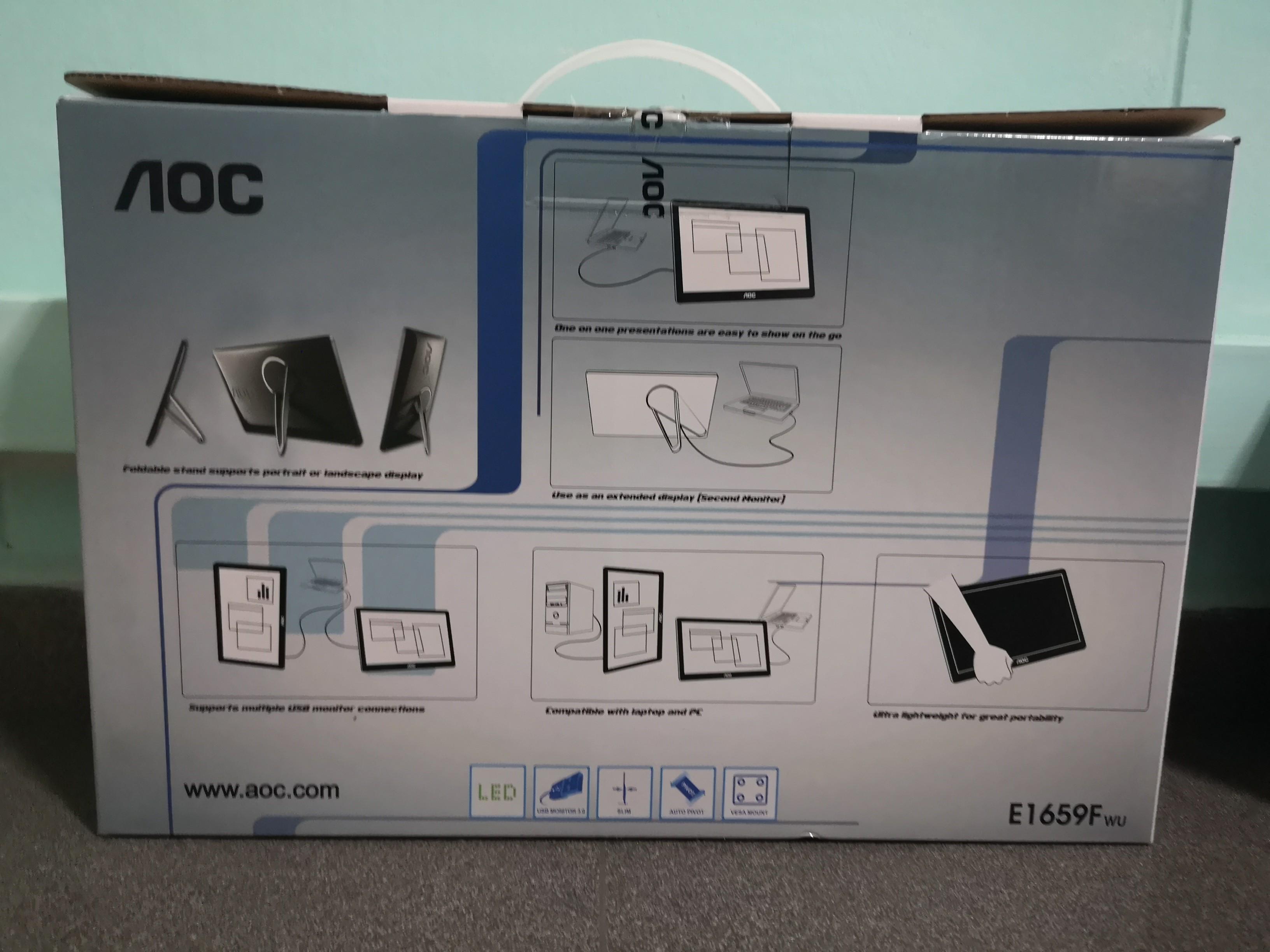 AOC USB Monitor, Computers & Tech, Parts & Accessories, Monitor Screens ...