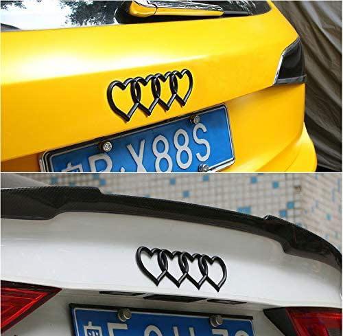 Heart shaped Audi Logo Emblem, Car Accessories, Accessories on Carousell