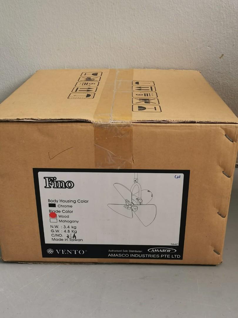 Brand new vento fino fan, Furniture & Home Living, Lighting & Fans ...