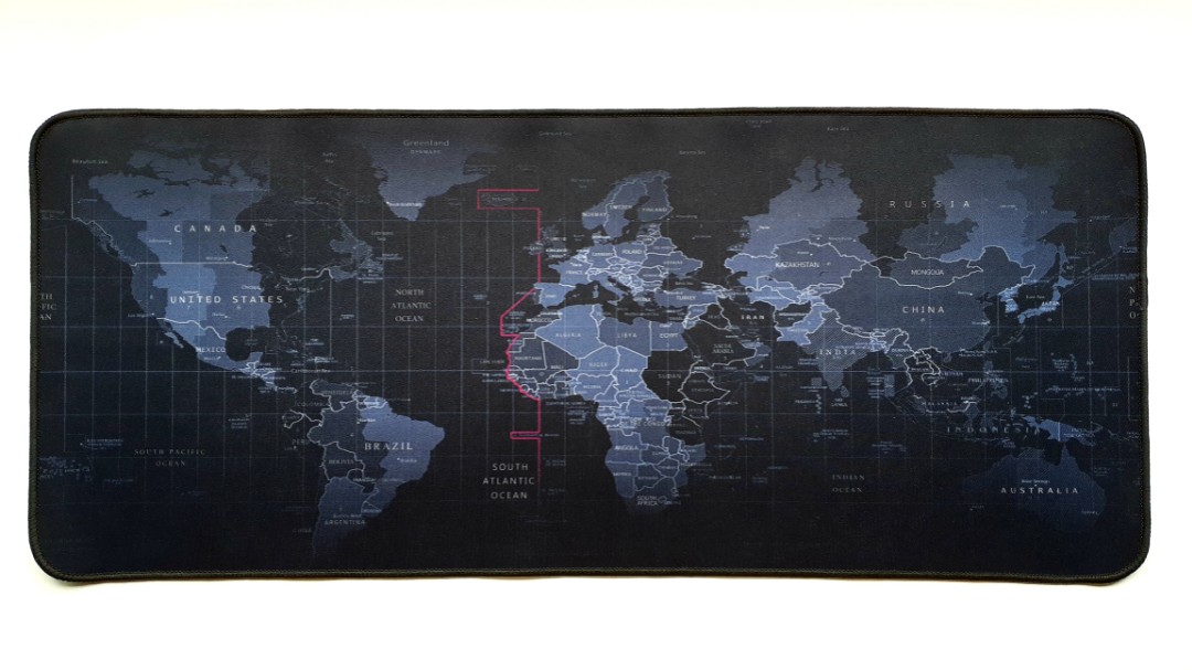 Desk mat (World map design), Free Items on Carousell