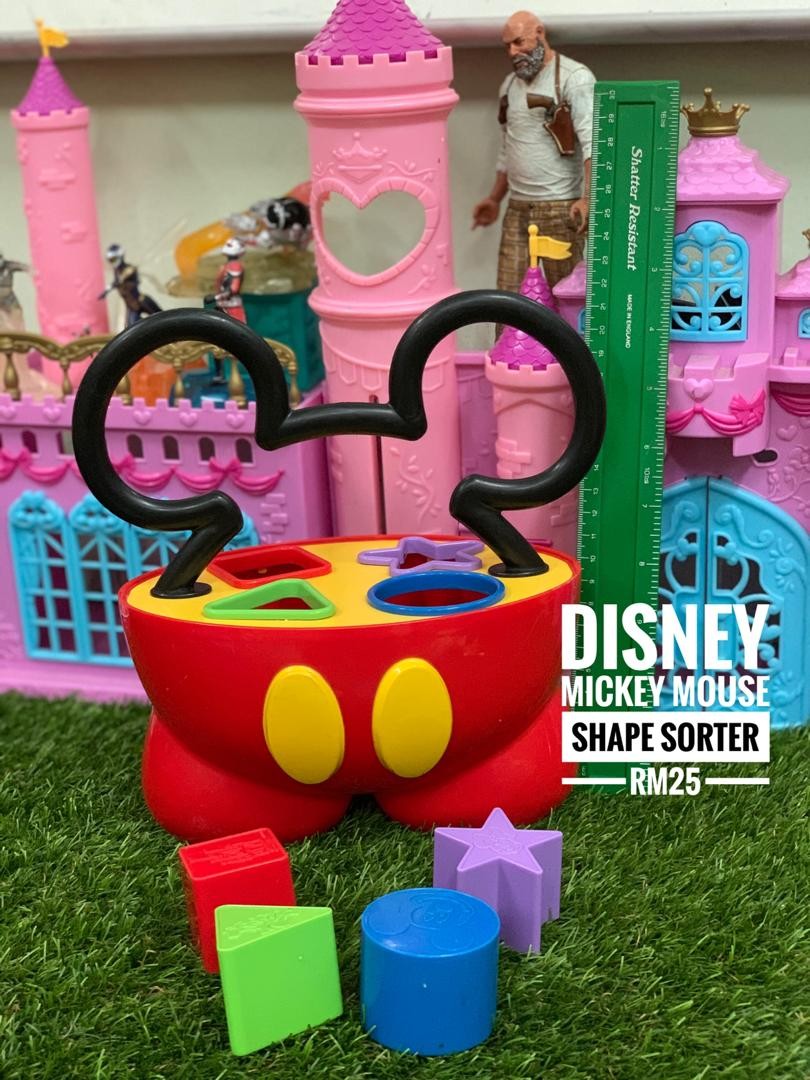 Disney Mickey Mouse Shape Sorter, Hobbies & Toys, Toys & Games on Carousell