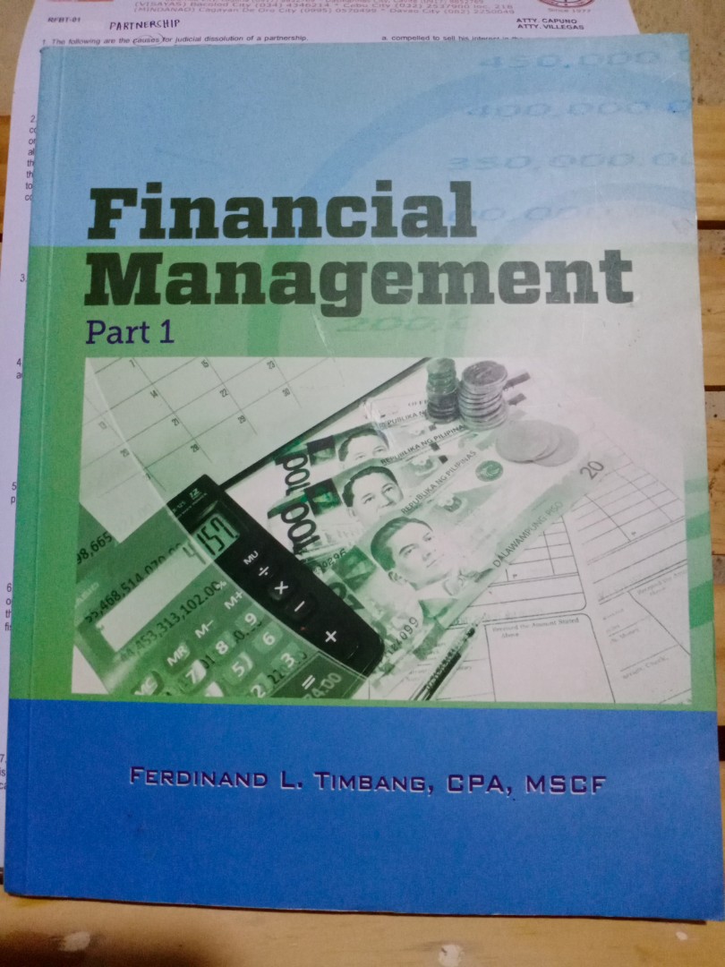 Financial Management Part 1 by Ferdinand Timbang, Hobbies & Toys, Books ...