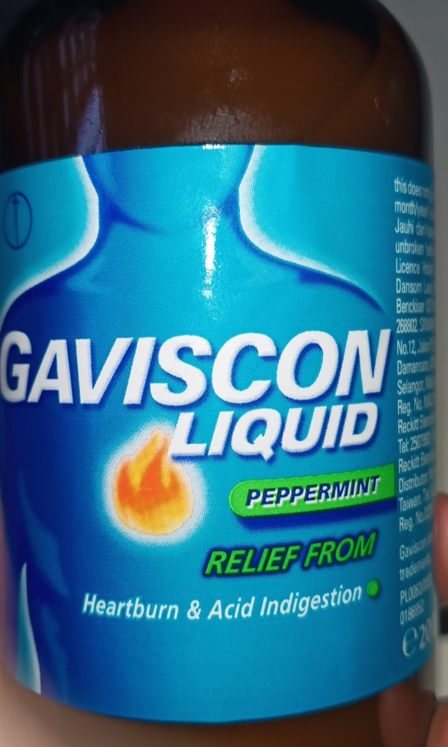 Gaviscon Liquid for heartburn, Health & Nutrition, Health Supplements ...