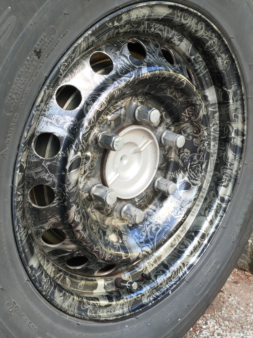 Hiace rims hydro dip.., Car Accessories, Tyres & Rims on Carousell