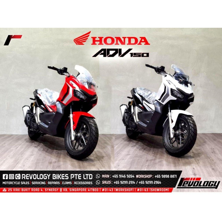 HONDA ADV 150 RED/WHITE ABS ADV 150 FOR SALE, Motorcycles, Motorcycles ...