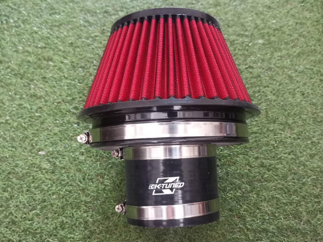 K-Tuned Velocity Stack Combo 3.5" Air Filter, Car Accessories, Accessories on Carousell