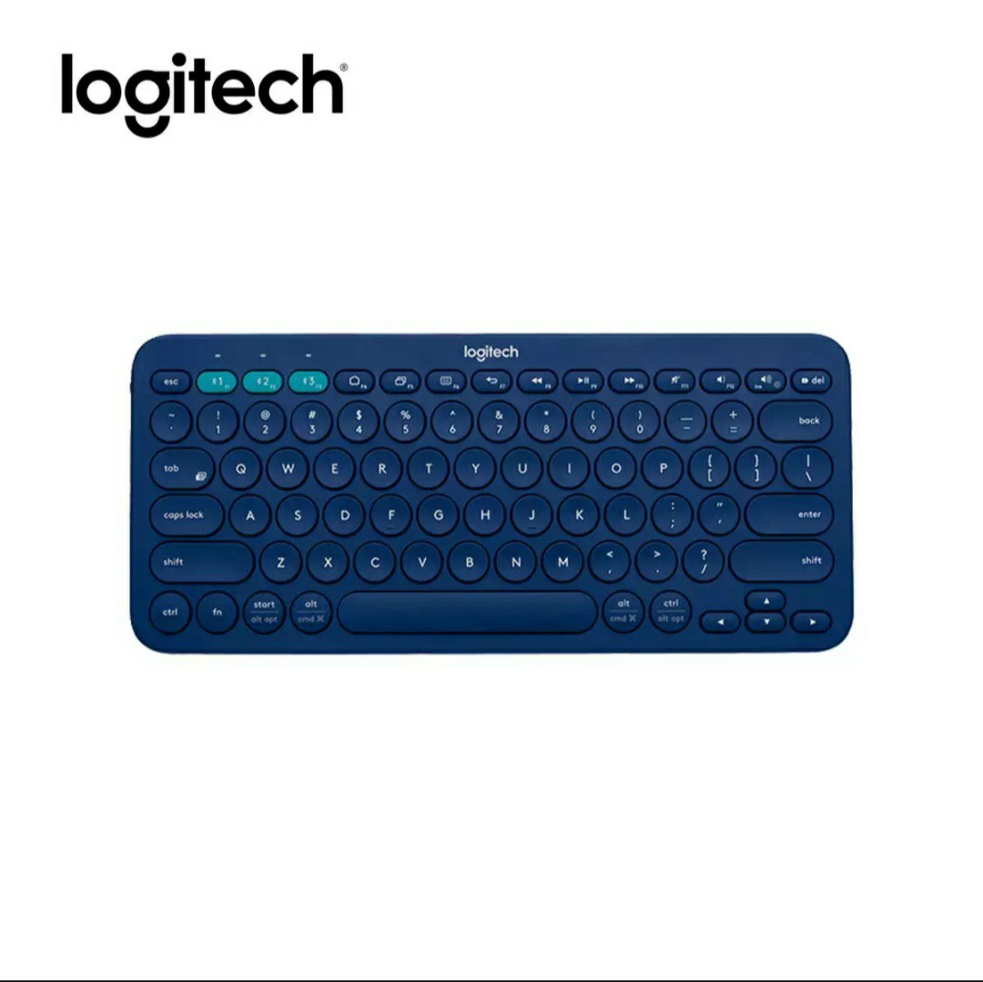 Logitech K380 Multi-Device Bluetooth Keyboard (Blue), Computers & Tech ...