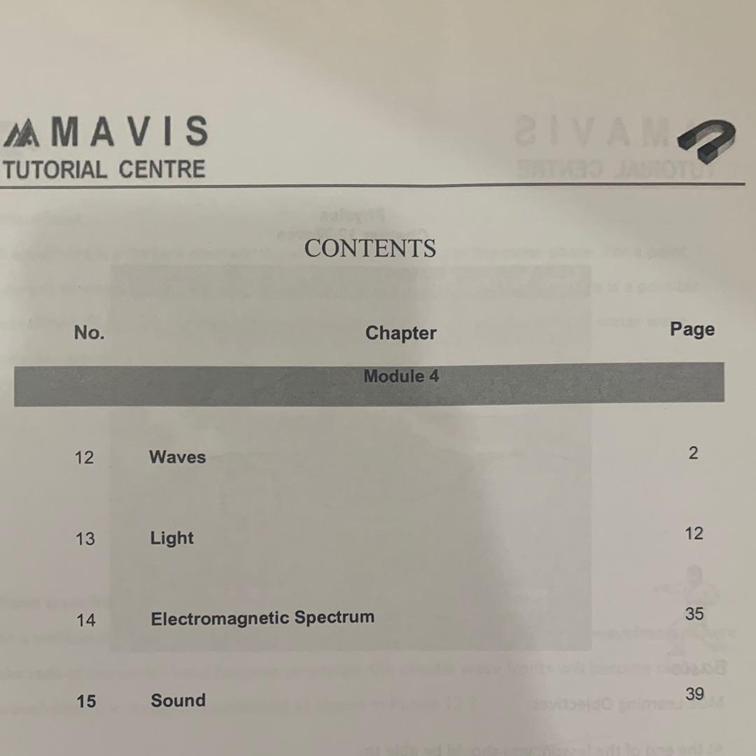 Mavis Tutorial Centre Understanding Physics Through Concepts Module 3 ...