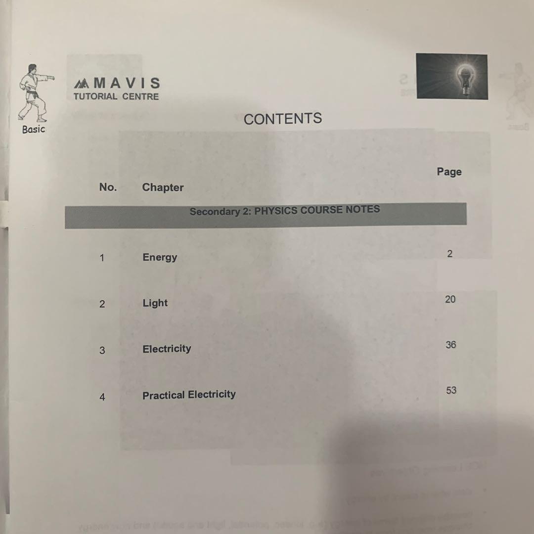 Mavis Tutorial Centre Understanding Physics Through Concepts Module 3 ...