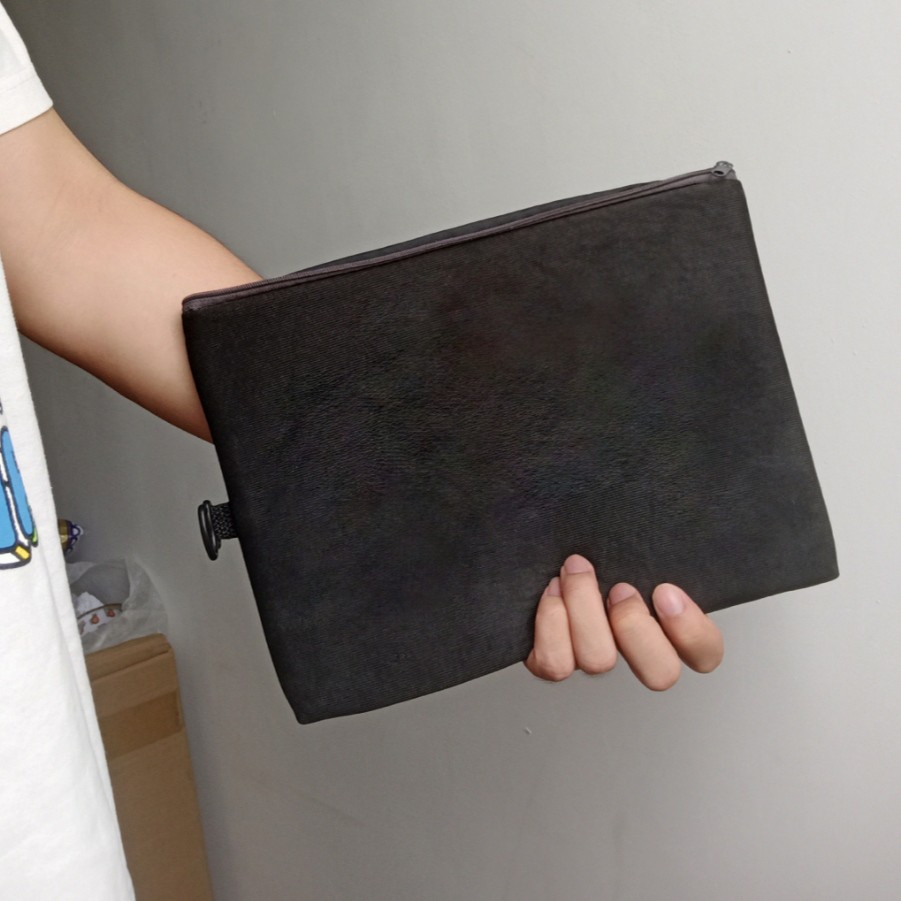 men office pouch black pencil case, Men's Fashion, Bags, Briefcases on ...