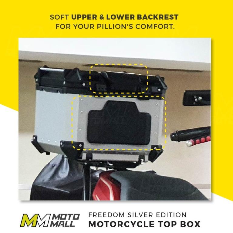 Motorcycle Aluminium Top Box - Silver Edition / Honda / Yamaha ...
