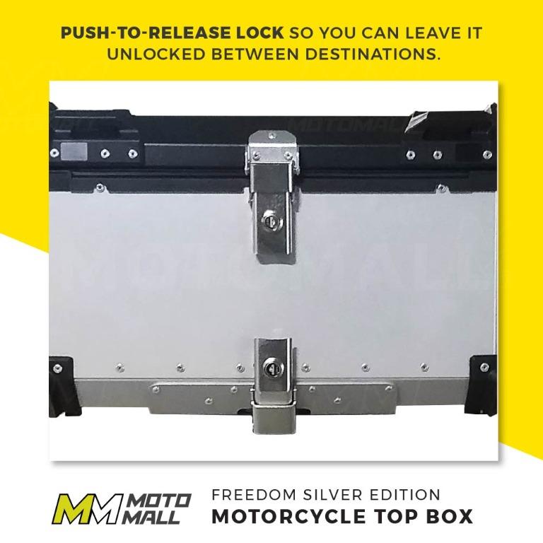 Motorcycle Aluminium Top Box - Silver Edition / Honda / Yamaha ...