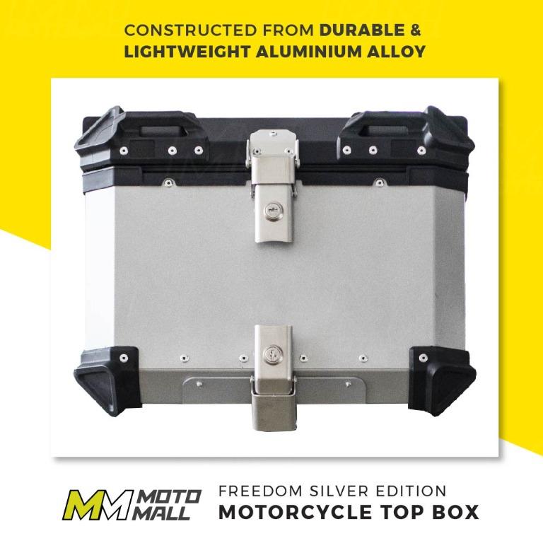 Motorcycle Aluminium Top Box - Silver Edition / Honda / Yamaha ...