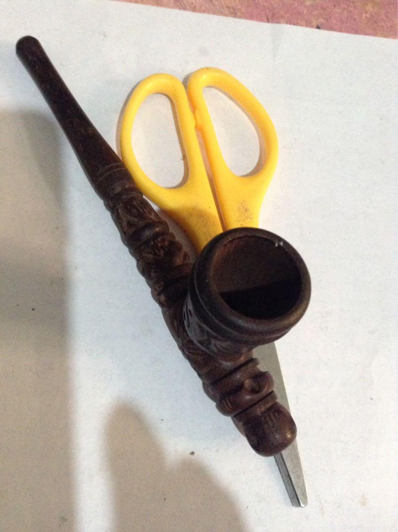 Pinoy Tribal wood PIPE/Pinoy Etchings, Hobbies & Toys, Memorabilia ...