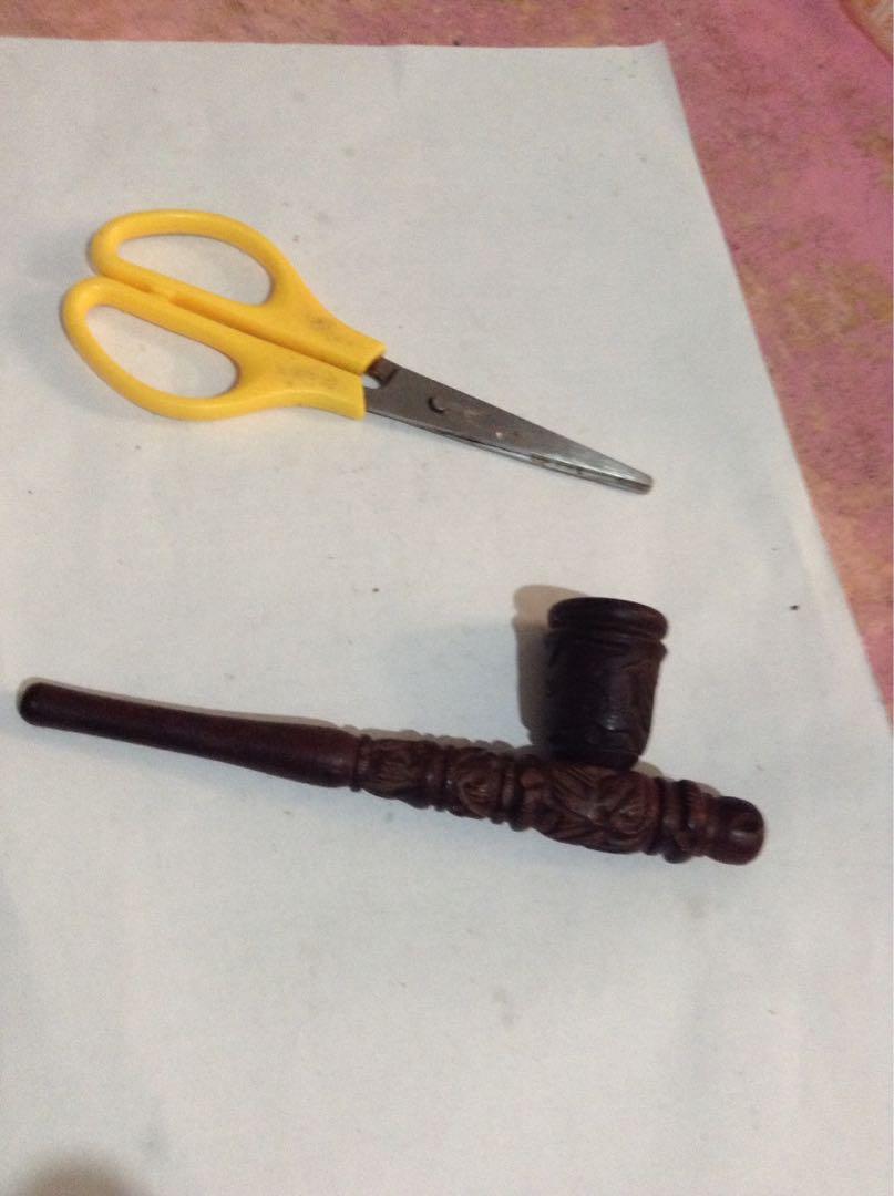 Pinoy Tribal wood PIPE/Pinoy Etchings, Hobbies & Toys, Memorabilia ...