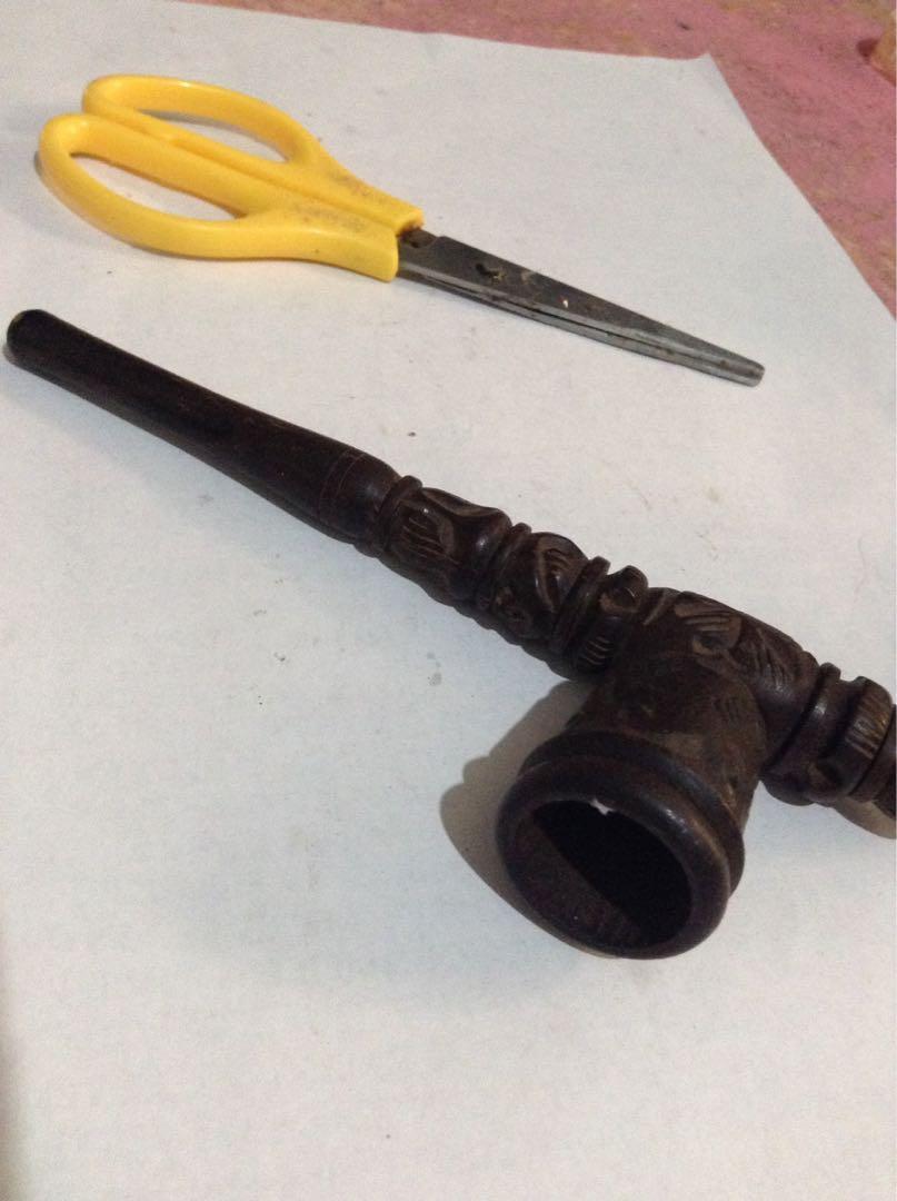 Pinoy Tribal wood PIPE/Pinoy Etchings, Hobbies & Toys, Memorabilia ...